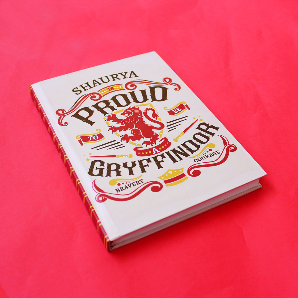 Official Harry Potter Gryffindor House A5 Hardbound Notebook Ruled Pag ...